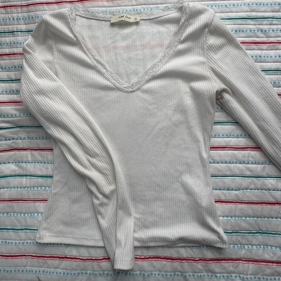 Tops | Basic White Long Sleeve | Poshmark